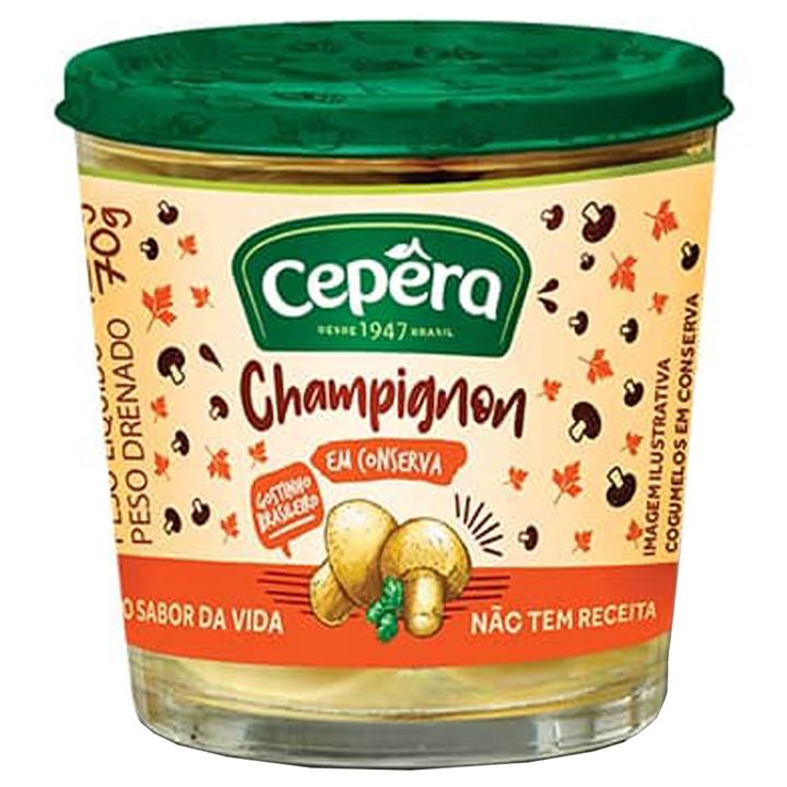 Champignon Cepêra Vidro Unidade 70g | Dia Distribuição