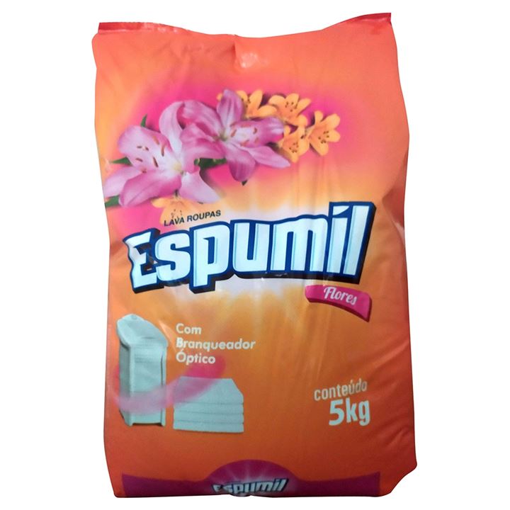 Detergente em Pó Flores Espumil Pacote 5kg | Dia Distribuição