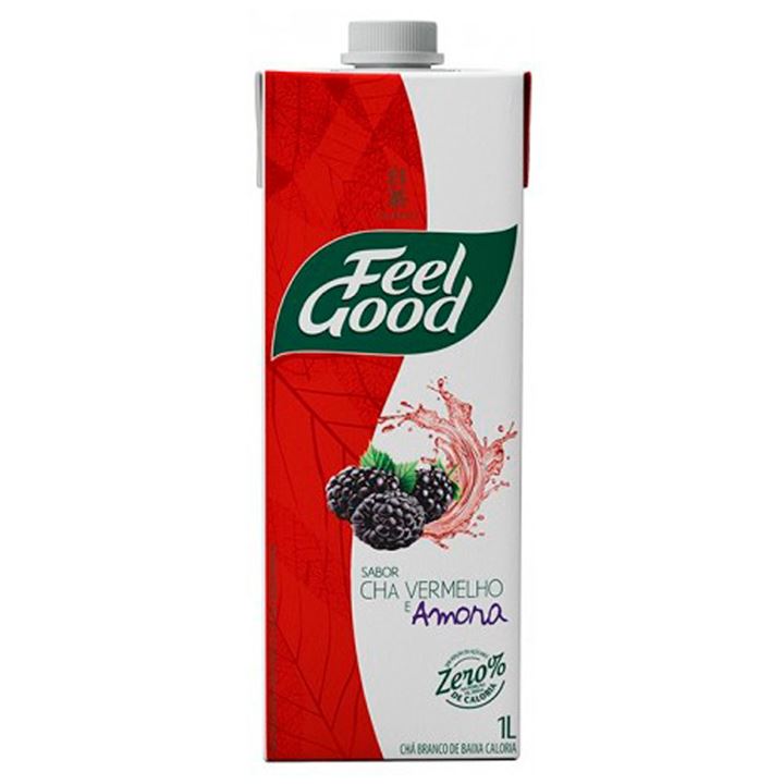 Chá Vermelho com Amora Feel Good Tetra Pak Unidade 1L | Dia Distribuição